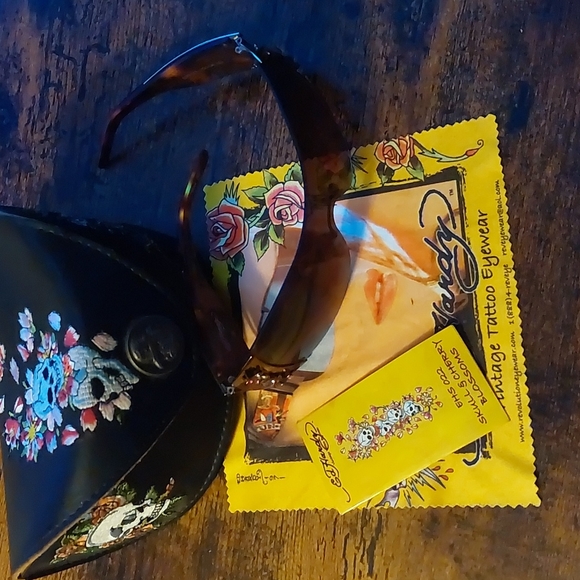 Ed Hardy | Accessories | Authentic Ed Hardy Sunglasses With Case | Poshmark